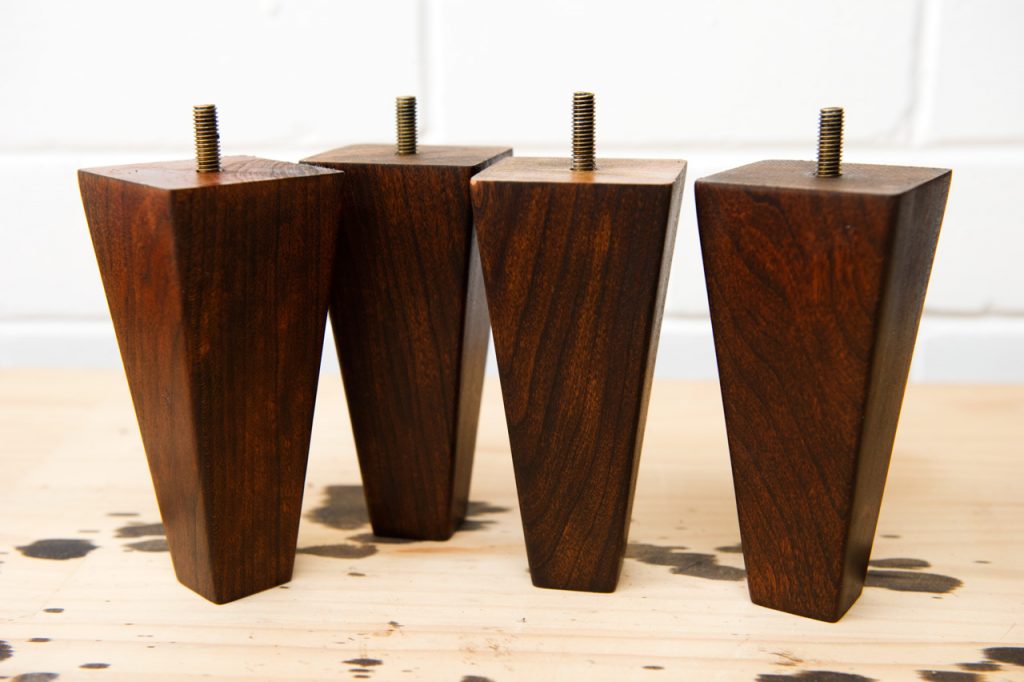 How to DIY your own custom stained sofa and furniture legs | Comfort ...