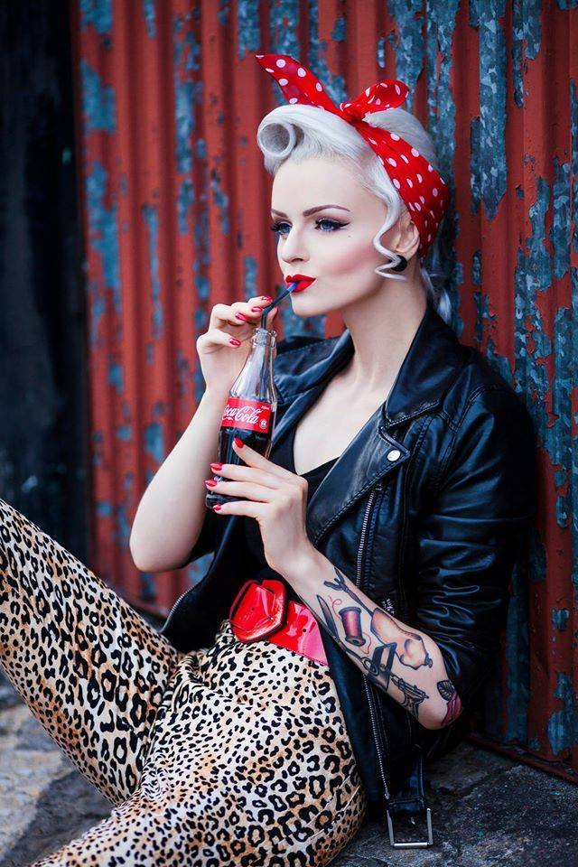 Max 65 OFF Horror Babe Grey Vintage Style Rockabilly Rosie Wrap Pin Up 