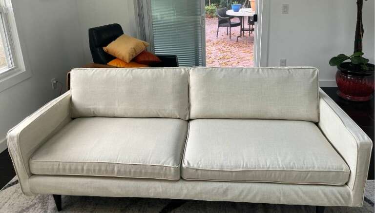 How to make an old Crate & Barrel couch look new | Comfort Works Blog ...